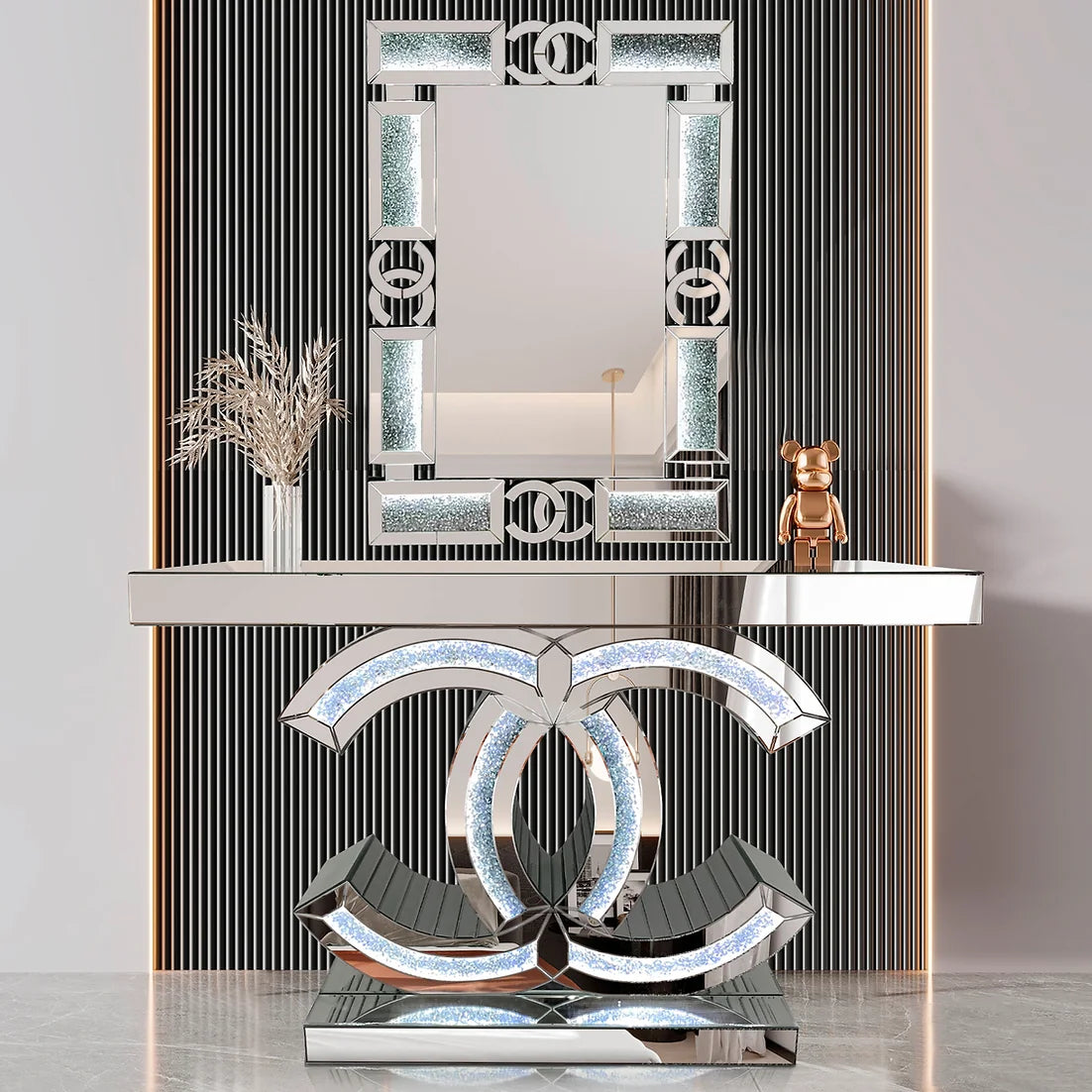 A-C02 Chanel LED Console Table – Divine Decor Furniture